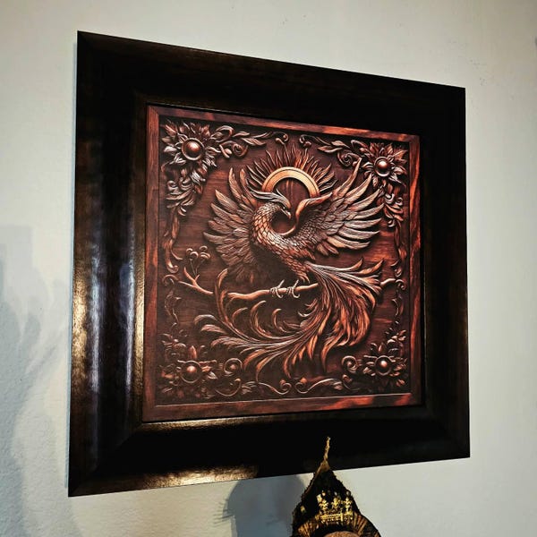 Resting Locust, Wood Carving Designs of a Locust in a Wheat Field ...