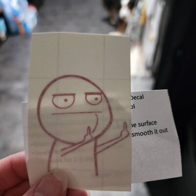 Double FU Vinyl Decal - Etsy