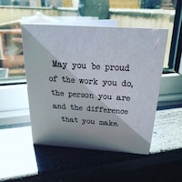 May You Be Proud of the Work You Do Card, Thank You Card, Corporate ...