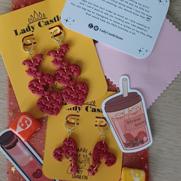 Gothic Windows Moon Earrings - Etsy