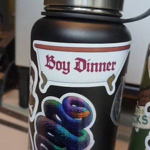 Boy Dinner Sticker - Saltburn Movie - Good Soup - Bathtub Scene Sticker ...