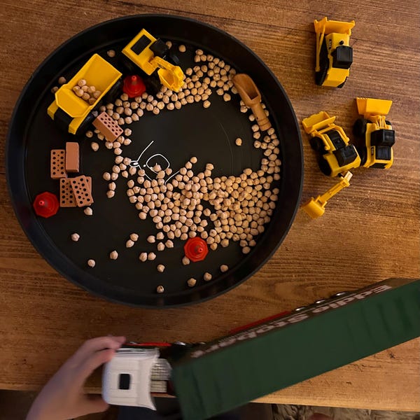 Construction Sensory Play Tray Kit | Messy Play Building Site Tray ...