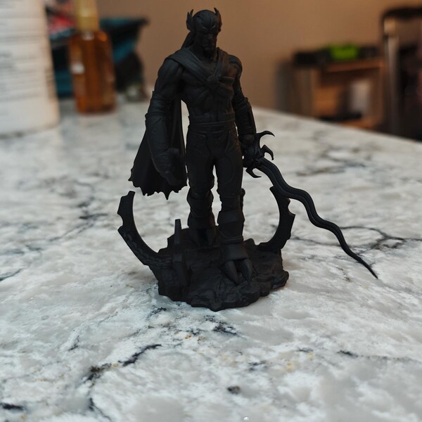 Corrupted Dwarf 3D Printed Resin Miniature 4K Statue, Hand-painted ...