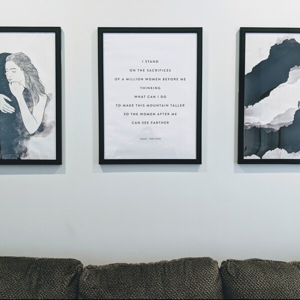 Modern Custom Quote Print, Large Wall Art, Custom Printable Art ...