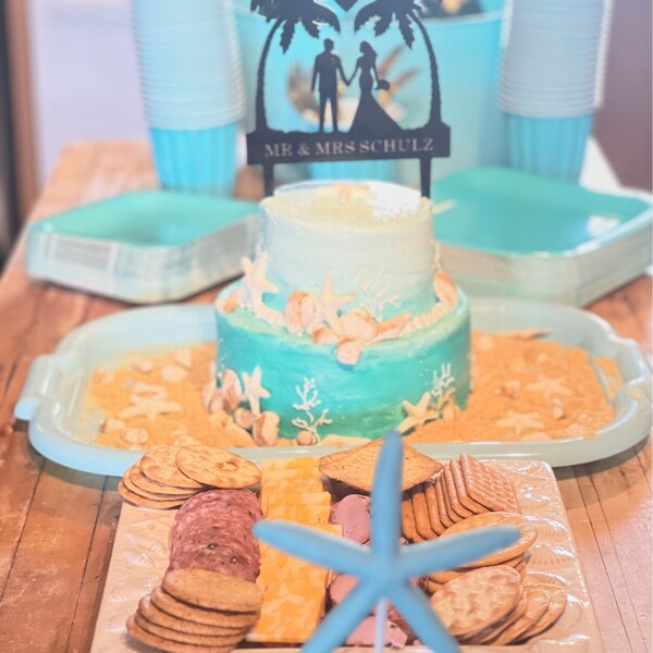 Sea Shell Fondant Topper 50pcs Beach Cake Topper Beach Cupcake Toppers ...