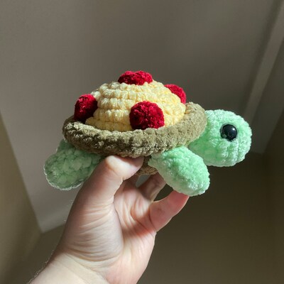 Pizza Turtle Crochet Pattern PDF Amigurumi Stuffed Animal Digital File ...