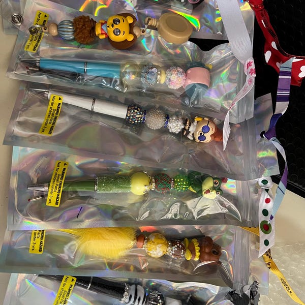 Tangled Inspired Custom Beaded Character Pens, Gifts for Her, Gifts for ...