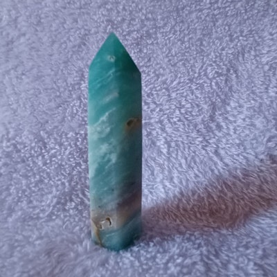 1PC Natural Amazonite Obelisk,quartz Tower,crystal Point Wand,rock,home ...