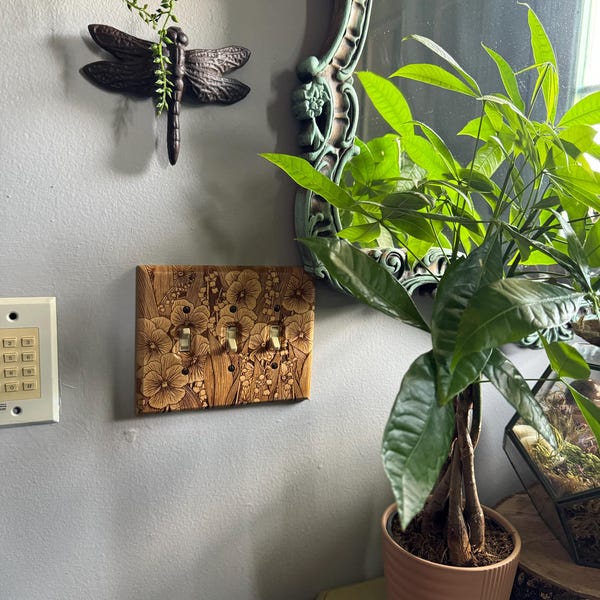 Hand Painted Tarot Card Light Switch Cover the Lovers VI Lightswitch ...