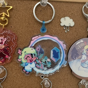 Toontown 2-piece Connected Keychain Epoxy Charm 1.5in. With - Etsy