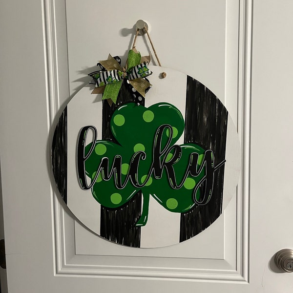 Lucky Door Hanger | St. Patrick's Day Door Hanger | St. Patty's Day ...