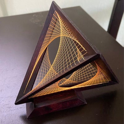 Icosahedron Parabolic Curves 3 Layers String Art Flower of Life Sacred ...