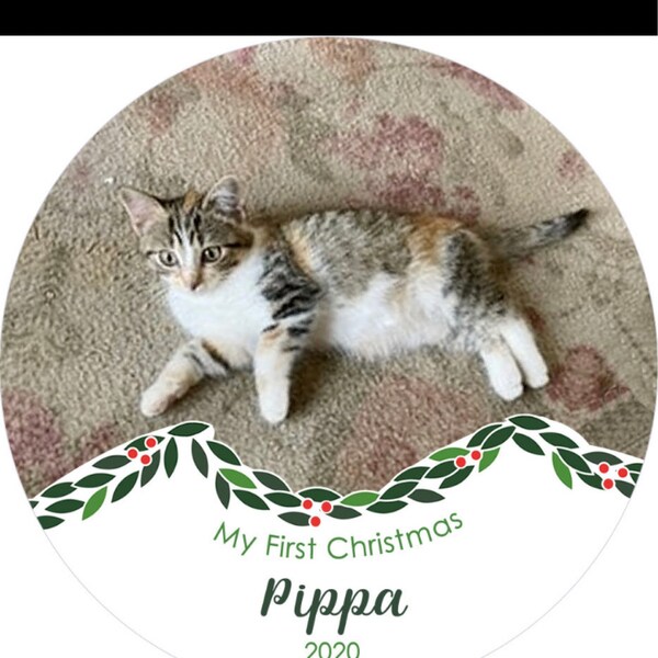 Cats First Christmas Ornament- Kittens First Christmas Ornament- Kittys ...