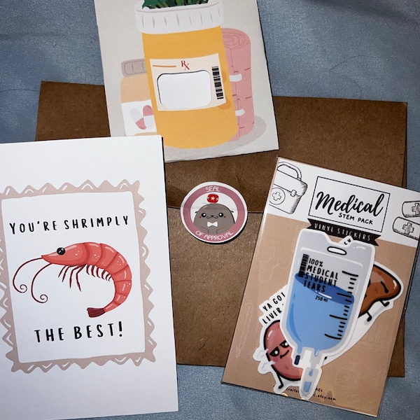 Medical Pun Stickers | Science, Medicine, Pre-med, Anatomy | Water ...