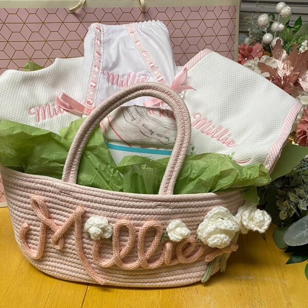 Merry Christmas Basket, Ho Hoho Basket, Holiday Gift Basket, Baby ...