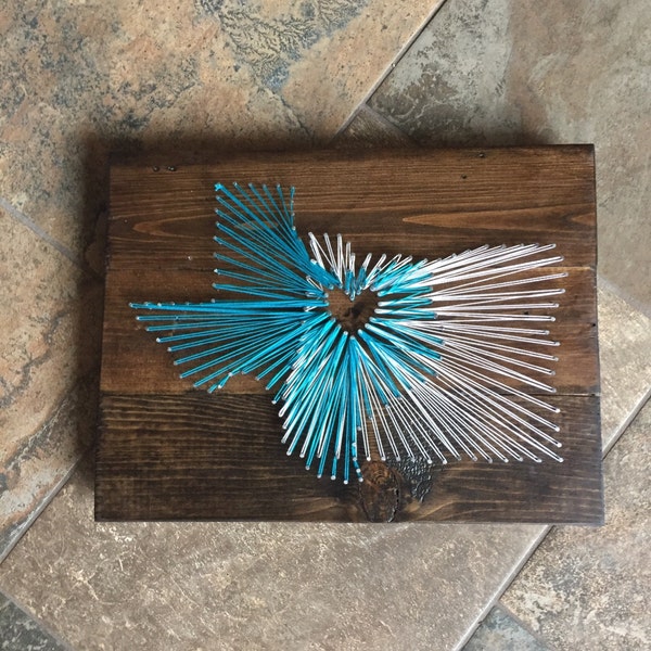 String Art Two State Wooden Sign, String Art Sign, Christmas Present ...