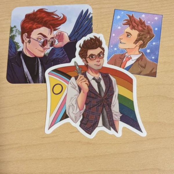 Pride Flag 14th Doctor Sticker, David Tennant, Doctor Who, Fourteenth ...