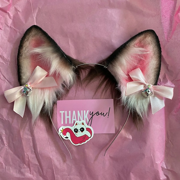 German Shepherd Puppy Ears Headband: Pink & Brown Dog Cosplay - Etsy
