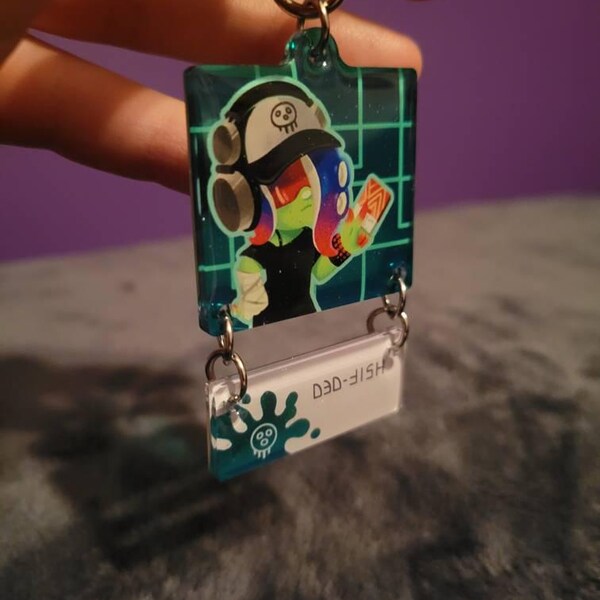 Splatoon Side Order - Agent 8 Dedf1sh Color Chip Linked Glitter Epoxy ...