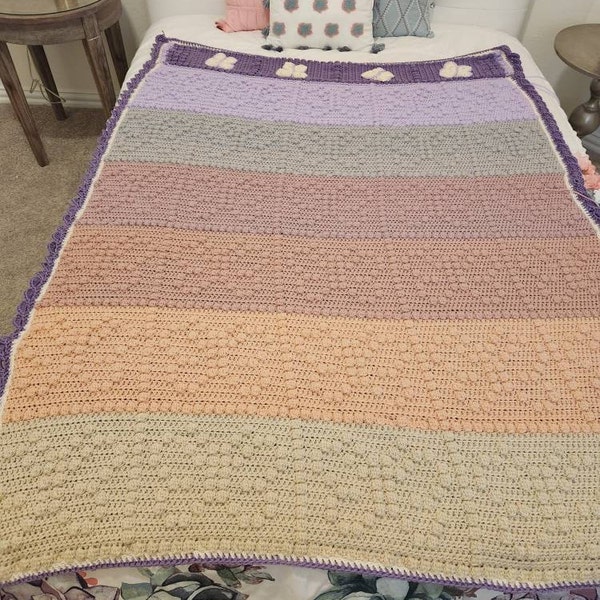 Butterfly Bobble Baby Blanket Pattern - Etsy