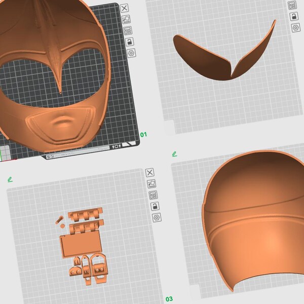 Mighty Morphin Megazord STL File | Mini PLA Scan - Etsy