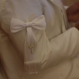 First Communion Arm Bow Chalice White Boy - Etsy