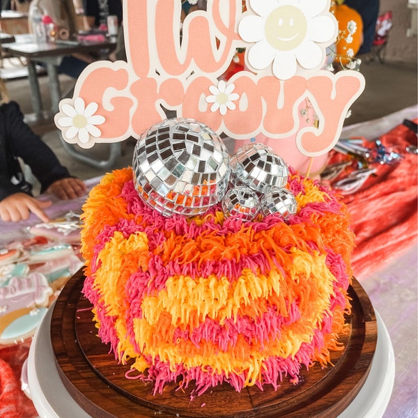 Two Groovy Cake Topper/ Groovy Cake Topper/groovy One Cake Topper ...
