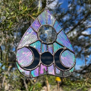 Witches Broom Stained Glass Pattern, Suncatcher, DIY Stained Glass ...
