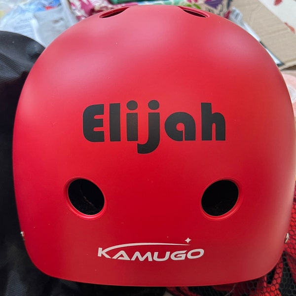 Personalized Kids Helmet Decal, Custom Name Sticker - Etsy