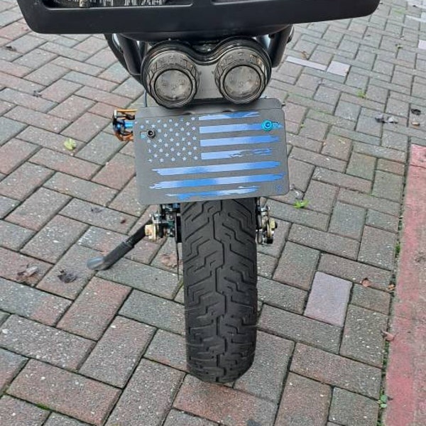 Gloss Black American Flag License Plate - Etsy