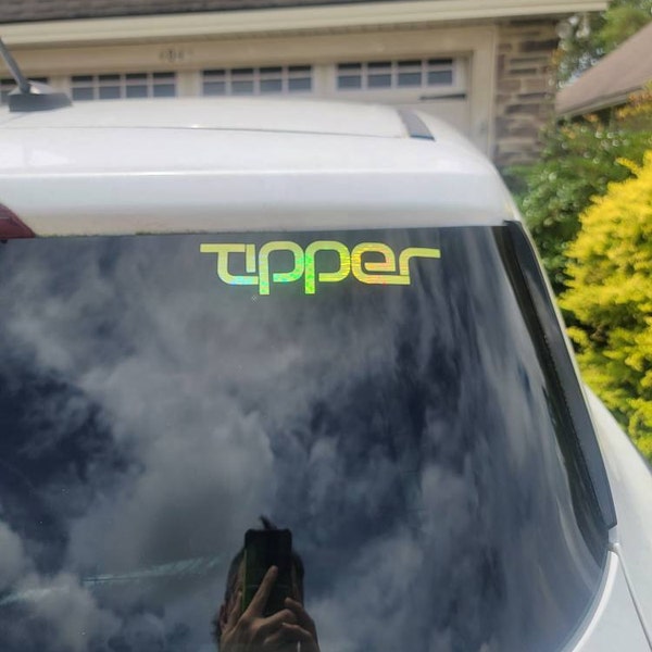 Tipper Holographic Car Decal Vinyl EDM Laptop Mac Phone iPhone Bumper ...