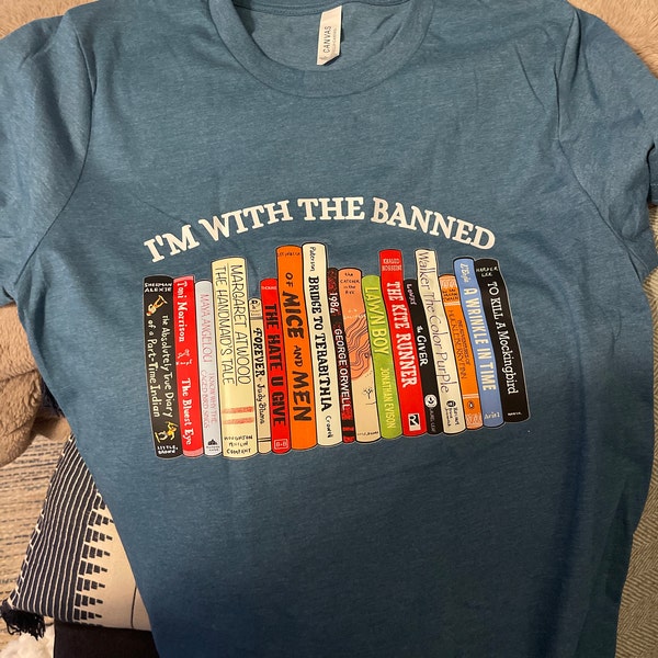 I'm With the Banned, Banned Books Shirt, Banned Books Sweatshirt ...