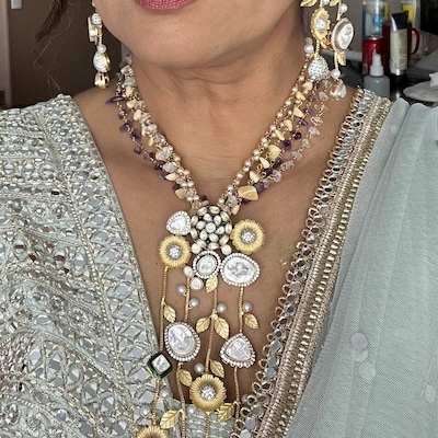 Navy Blue Mala, Antique Mala, Jaipuri Mala Set, Mala Set, Traditional ...