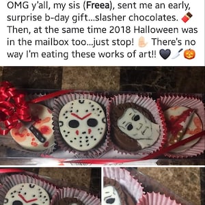 Horror Chocolate Covered Cookies - Etsy
