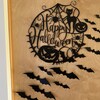 Happy Halloween Web Metal Sign Door Decor, Halloween Metal Sign, Scary ...
