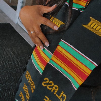 Educated Black Woman Graduation Stoles Class of 2023 Black - Etsy