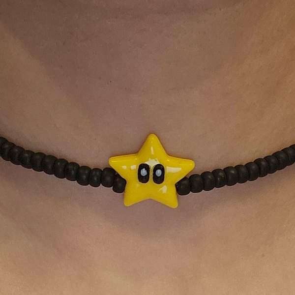 Super Mario Star Beaded Bracelet - Etsy