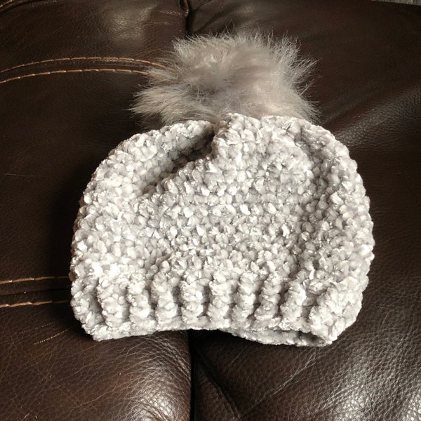 Crochet Velvet Winter Hat Pattern - Etsy