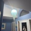 Sea Glass Chandelier Lighting Ceiling Fixture Beach Glass Coastal Decor ...