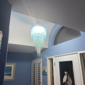 Sea Glass Pendant Light Mini Pendant Hanging Light Fixture Kitchen ...