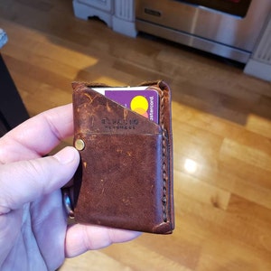 Big Spender Minimalist Leather Wallet, Simple Front Pocket Wallet, Slim ...