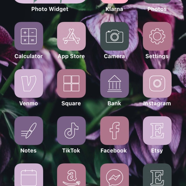 Winter Snow App Icons, Winter iPhone Icons, Winter Widgets - Etsy