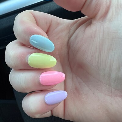 Flower Nails Design Spring Nails Press on Nails Fake Nails Glue on ...