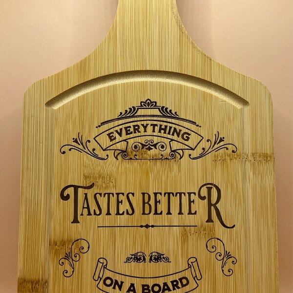 Everything Tastes Better on a Board Svg| Charcuterie Sign Display Board ...