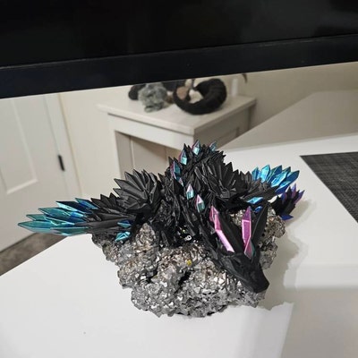 3D Printed Phoenix Fire Pyro Dragon, Articulated Dragon Figurine ...