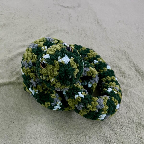 Snake Plush Crochet Pattern No Sew Do It Yourself Amigurumi Tutorial ...