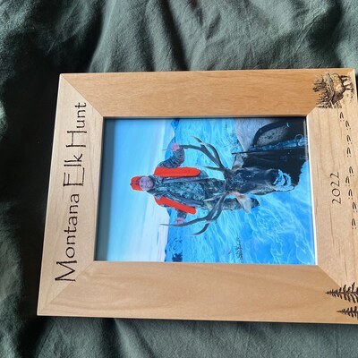 Hunting Elk Hunting Hunting Frame Hunting Gift Gift for Hunter Hunting ...