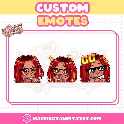 Custom Chibi Cute Animated Vtuber Logo for Your Vtuber, Animated Logo ...
