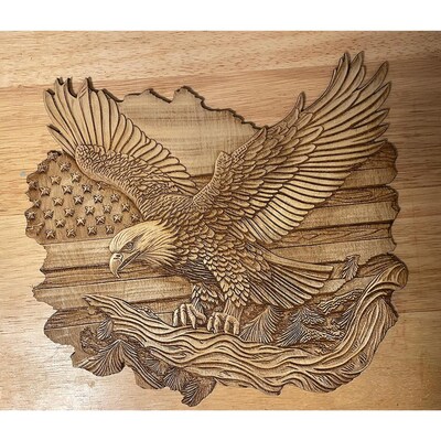 Laser Burn PNG 3D Illusion Engrave Laser Ready Digital Design File Bird ...
