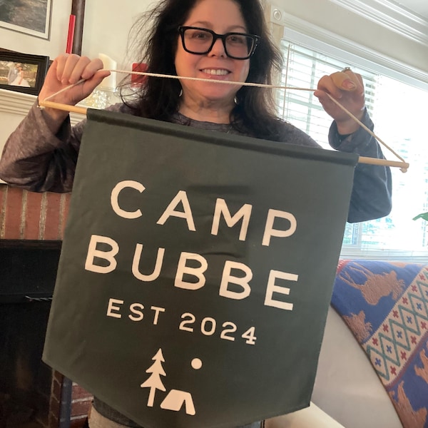 Custom Camp Banner, Camp Themed Party Decor, Personalized Name Baby or ...